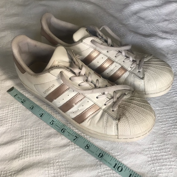 adidas | Shoes | Adidas Shell Toe Bronze 3 Stripe Superstar 8 2 | Poshmark